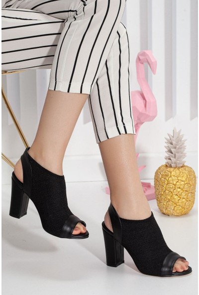 Hayalimdeki Ayakkabı Anna Siyah Topuklu Ayakkabı 40