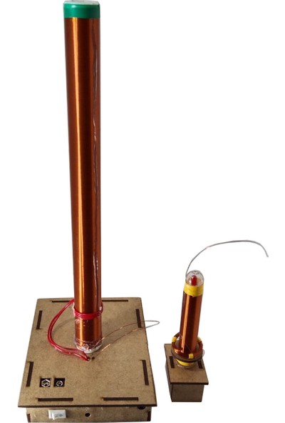 ECE Montajlı Soğutuculu DC Adaptörlü Mum Lambalı Tesla Bobini 1175 Sarım 40cm ECE Montajlı Soğutuculu DC Adaptörlü Mum Lambalı Tesla Bobini 1175 Sarım 40cm