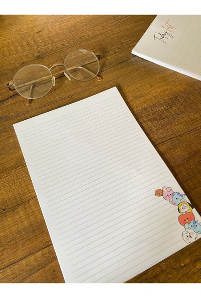 Çizgili Hayvan Desenli A5 To Do List - Memopad - Notepad - Defter Çizgili Hayvan Desenli A5 To Do List - Memopad - Notepad - Defter