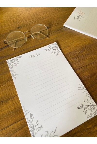 Ekeroğlu Çizgili Çiçek Desenli Siyah Beyaz A5 To Do List - Memopad - Notepad - Defter Ekeroğlu Çizgili Çiçek Desenli Siyah Beyaz A5 To Do List - Memopad - Notepad - Defter