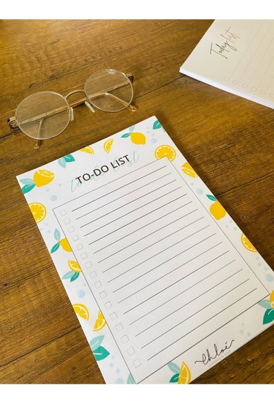 Ekeroğlu Limon Desenli Sarı A5 To Do List - Memopad - Notepad - Defter Ekeroğlu Limon Desenli Sarı A5 To Do List - Memopad - Notepad - Defter