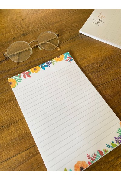 Ekeroğlu Çizgili Çiçek Desenli Siyah Beyaz A5 To Do List - Memopad - Notepad - Defter Ekeroğlu Çizgili Çiçek Desenli Siyah Beyaz A5 To Do List - Memopad - Notepad - Defter