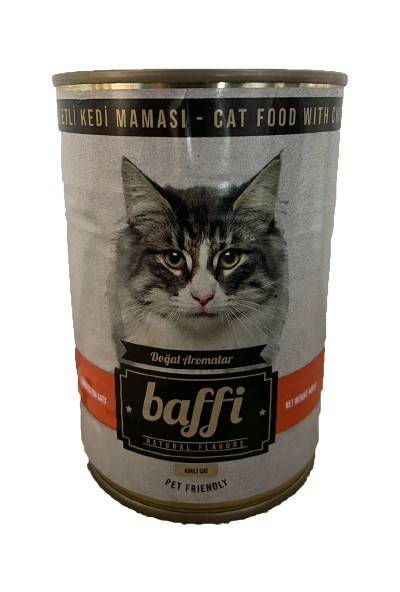 Baffı Sığır Etli Kedi Konserve 400 G Baffı Sığır Etli Kedi Konserve 400 G