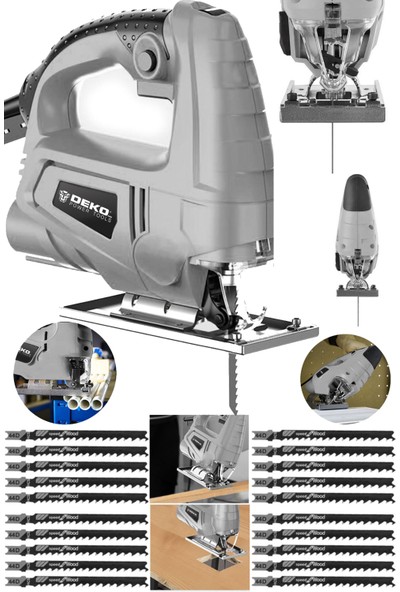 Dekopro Power Tools Alman 4000 Watt 6 Kademe Devirli Bakır Sargılı Dekupaj Testere Makinesi + 20 Uç Dekopro Power Tools Alman 4000 Watt 6 Kademe Devirli Bakır Sargılı Dekupaj Testere Makinesi + 20 Uç