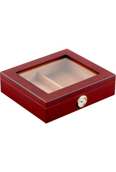 Falconetti Kırmızı Camlı Humidor Puro Kutusu RC06KR Falconetti Kırmızı Camlı Humidor Puro Kutusu RC06KR