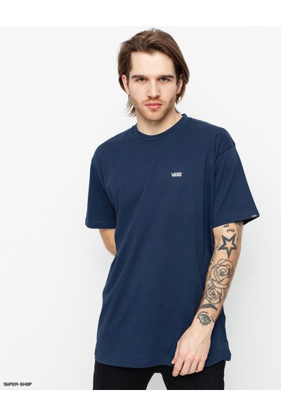 Vans - Erkek Lacivert Logolu Classic Fit T-Shirt - VN0A3CZENAV Vans - Erkek Lacivert Logolu Classic Fit T-Shirt - VN0A3CZENAV