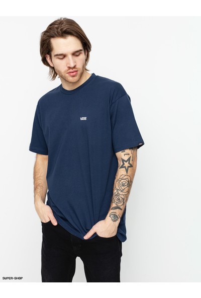 Vans - Erkek Lacivert Logolu Classic Fit T-Shirt - VN0A3CZENAV Vans - Erkek Lacivert Logolu Classic Fit T-Shirt - VN0A3CZENAV