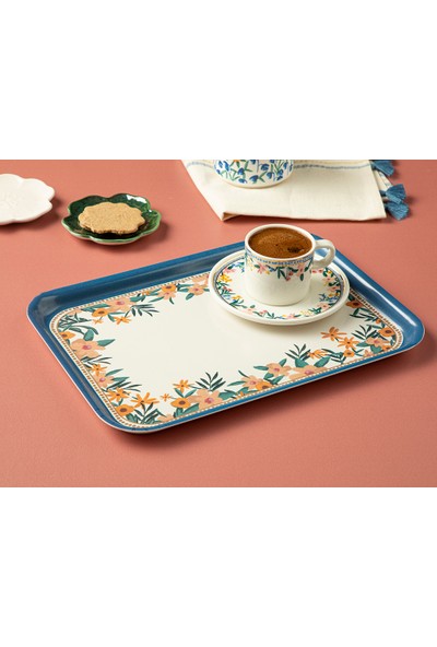 English Home Flower Spree Melamin Tepsi Renkli English Home Flower Spree Melamin Tepsi Renkli