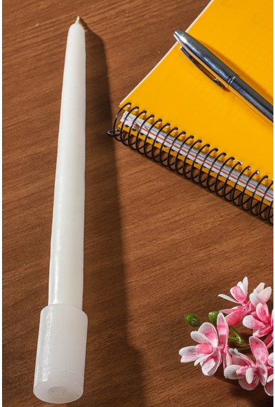 Begüsa Şamdan Mum Beyaz Ø 30MM