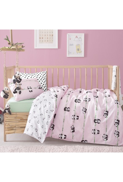 Yataş Bedding Panda Ranforce Bebek Nevresim Takımı