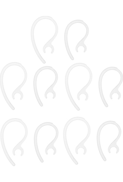 10 Parça Kablosuz Kulaklık Için Kablosuz Kulak Kancası Klip Döngü Temizle 10 Parça Kablosuz Kulaklık Için Kablosuz Kulak Kancası Klip Döngü Temizle