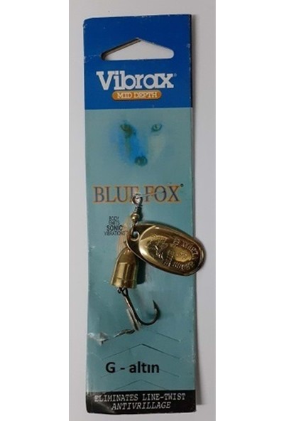 Bluefox Vibrax Mepps Olta Kaşığı No.2 G - Altın Bluefox Vibrax Mepps Olta Kaşığı No.2 G - Altın