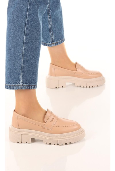 Soby Shoes Kadın Loafer Yuvarlak Burun Maskülen Bağcıksız Yüksek Dolgu Taban Oxford Ayakkabı SOBY11080001 Soby Shoes Kadın Loafer Yuvarlak Burun Maskülen Bağcıksız Yüksek Dolgu Taban Oxford Ayakkabı SOBY11080001