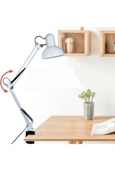 Sekatech Horoz Akrobat Tertial Masa Lambası 360° Hareketli Kıskaçlı Çalışma Masası Lambası Beyaz Ampullü Sekatech Horoz Akrobat Tertial Masa Lambası 360° Hareketli Kıskaçlı Çalışma Masası Lambası Beyaz Ampullü