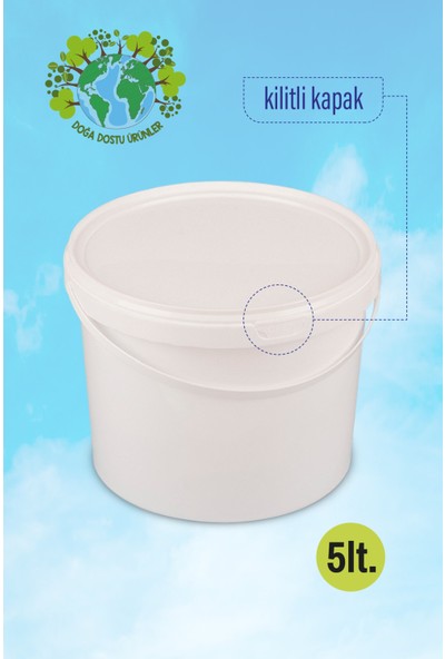 GMT 5 Li̇tre Yoğurt Gida Bakli̇yat Boya Kovasi - 10 Adet
