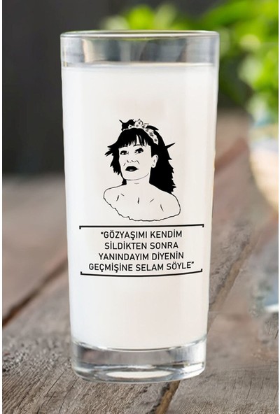 Çakmakavm Bir Gülüşü Var Yazılı Cam Rakı Bardağı