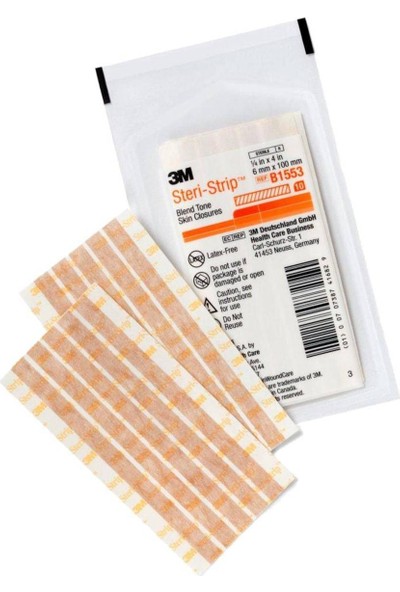 3m Steri-Strip Dikiş Bandı 6mm x 100MM 3m Steri-Strip Dikiş Bandı 6mm x 100MM