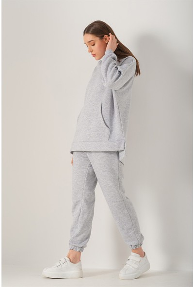 MyLove Kanguru Cepli Basic Takım Gri MyLove Kanguru Cepli Basic Takım Gri