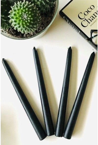 Gizemli Home 4 Lü Set Siyah Şamdan Mumu Gizemli Home 4 Lü Set Siyah Şamdan Mumu