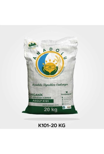 Asgup K-101 Organik Katı Solucan Gübresi 20 kg