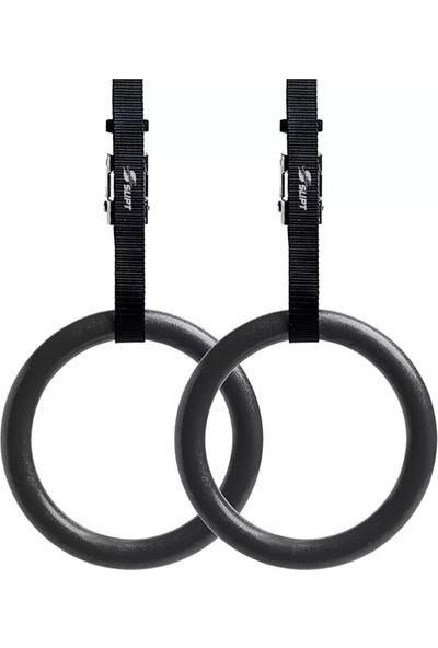 Slipt Crossfit - Jimnastik- Pilates Halkası Gym Ring Barfiks Halkası Siyah