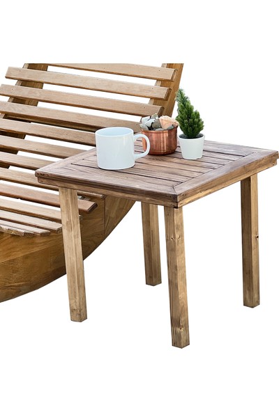 Weblonya Şezlong Sehpası Bahçe Balkon Sehpası Masa 2093