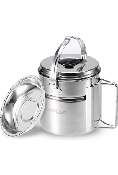 Lixada Paslanmaz Çelik Kamp Tenceresi - Gümüş (Yurt Dışından) Lixada Paslanmaz Çelik Kamp Tenceresi - Gümüş (Yurt Dışından)