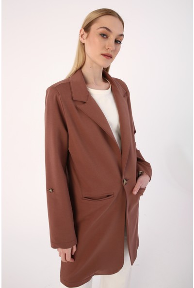 ALLDAY Tek Düğmeli Penye Ceket