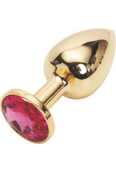 Gold Metal Taşlı Büyük Boy Anal Plug