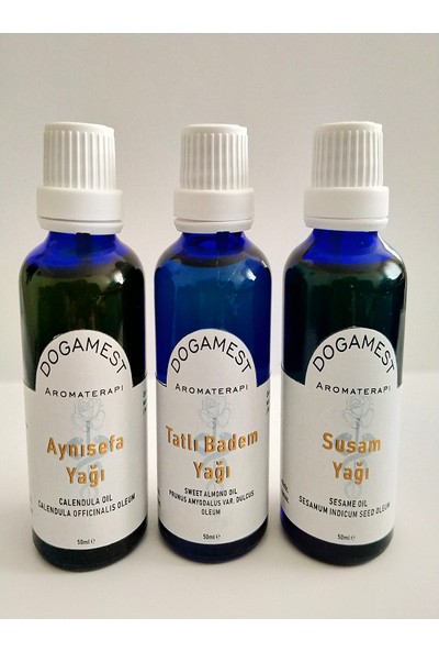Dogamest Aromaterapi Tatlı Badem+Susam+Aynısefa Yağı 50 ml x 3 Dogamest Aromaterapi Tatlı Badem+Susam+Aynısefa Yağı 50 ml x 3