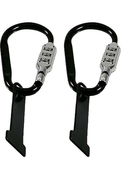 2 Adet Metal Anti-Hırsızlık Motosiklet Kask Kilit Kombinasyon Kod Kilidi ile T-Bar