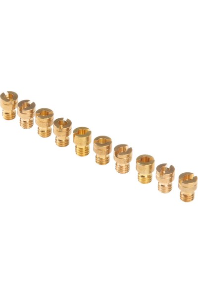 10 Adet Karbüratör Enjektörleri Nozullar Ana Jet 78 80 82 85 87 88 90 92 94 95