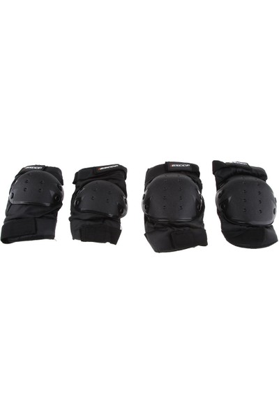 Diz Dirsek Koruyucu Diz Dirsek Pedi ile Siyah Sıkıştırma Bacak Kol