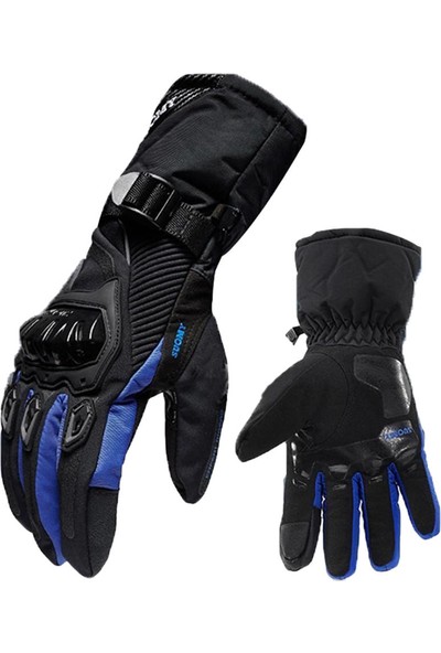 Motosiklet Rider Koruyucu Eldiven Dokunmatik Ekran Kış Sıcak Su Geçirmez M L Blue L Motosiklet Rider Koruyucu Eldiven Dokunmatik Ekran Kış Sıcak Su Geçirmez M L Blue L
