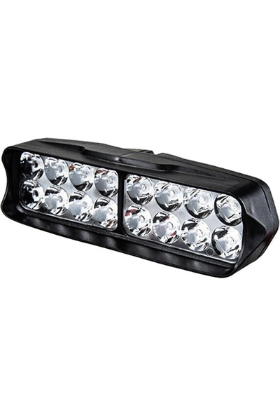 16 Led'ler Evrensel Motosiklet Ön Spot Işık Su Geçirmez Far Far 16 LED 24 W 16 Led'ler Evrensel Motosiklet Ön Spot Işık Su Geçirmez Far Far 16 LED 24 W