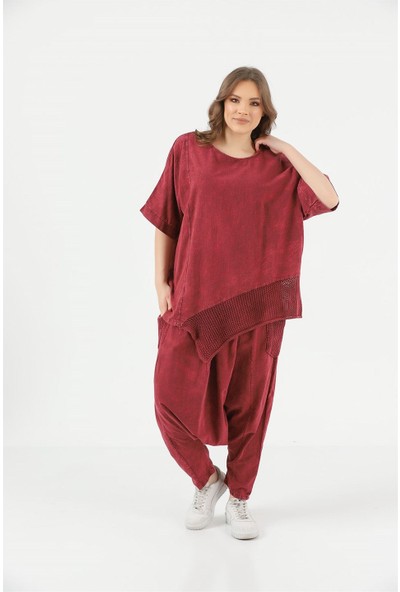 Qashmir Kadın Yıkamalı Pamuk Şalvar