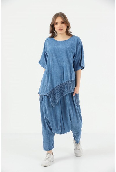 Qashmir Kadın Yıkamalı Pamuk Şalvar