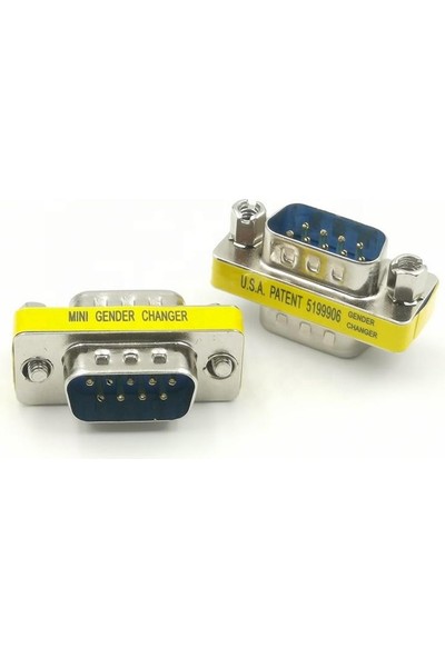 Feriot Db9 - RS232 Erkek-Erkek (M2M) 9 Pin Çevirici Ara Adaptör Feriot Db9 - RS232 Erkek-Erkek (M2M) 9 Pin Çevirici Ara Adaptör