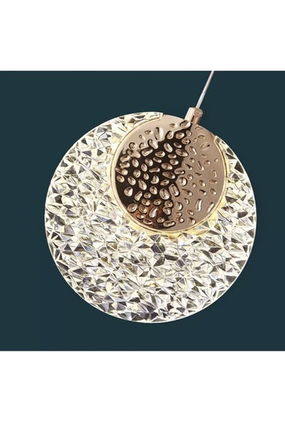Luxury Tekli Sarkıt LED Avize Gold Sarı Ledli Avize BURENZE2022-23 Luxury Tekli Sarkıt LED Avize Gold Sarı Ledli Avize BURENZE2022-23