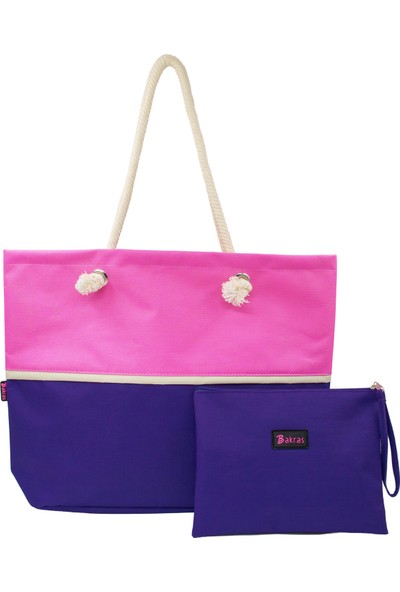 Bakras Plaj Çantası ve Portföy Ikili Takım