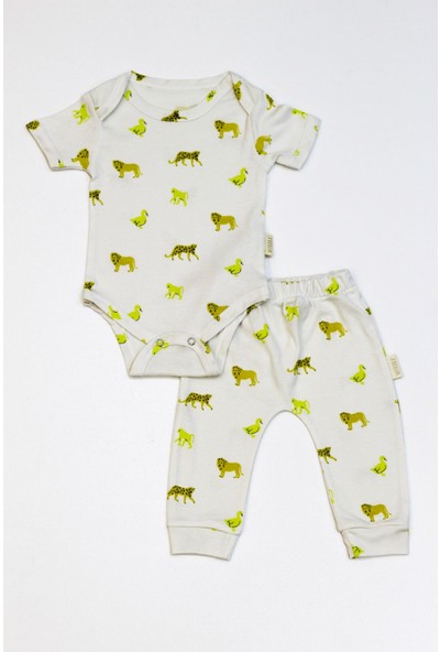 Myroka Baskılı Kısa Kol 2'li Takım-Ördek