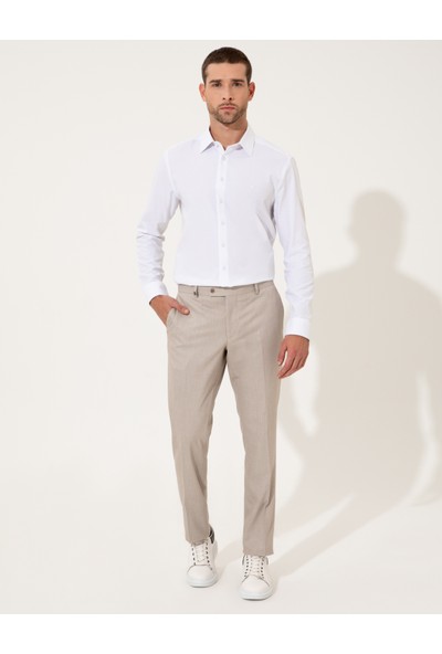 Pierre Cardin Açık Kahverengi Slim Fit Pantolon 50253582-VR002