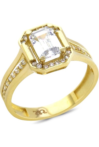 Altınkaynak 14 Ayar Baget Altın Yüzük