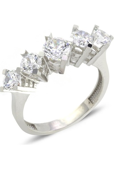 Altınkaynak 14 Ayar Beştaş Altın Yüzük