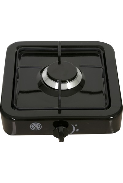 Avek Tek Gözlü Ocak Tüplü Set Üstü Ocak Lpg ( Tüplü ) Çakmaksız Siyah