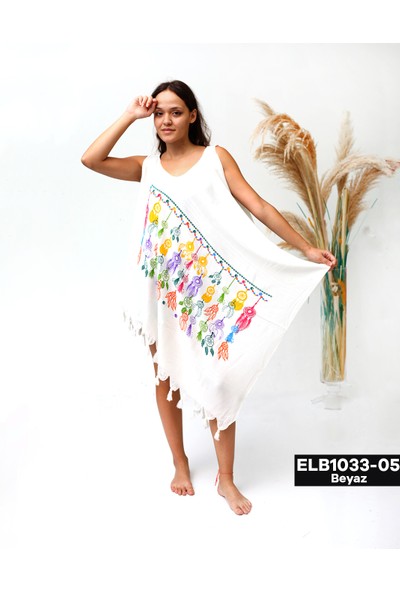 Beyaz Tunik Elbise
