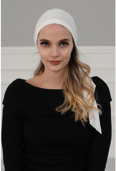 Hn Tekstil Penye Bandana Krem