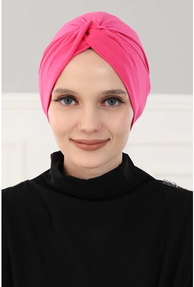 Hn Tekstil Mihrace Penye Bone Fuşya Hn Tekstil Mihrace Penye Bone Fuşya