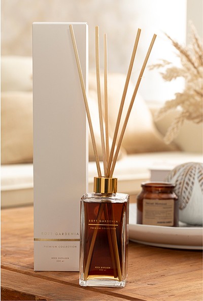 English Home Soft Gardenia Kokulu Çubuk 250 ml Gold English Home Soft Gardenia Kokulu Çubuk 250 ml Gold