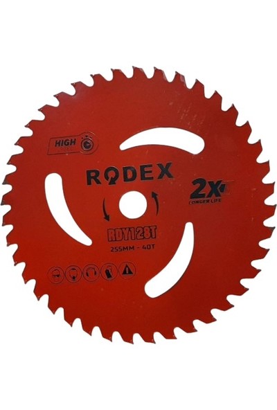 Rodex Tırpan Testere Elmaslı 225 mm 40 Diş RDY128T Rodex Tırpan Testere Elmaslı 225 mm 40 Diş RDY128T
